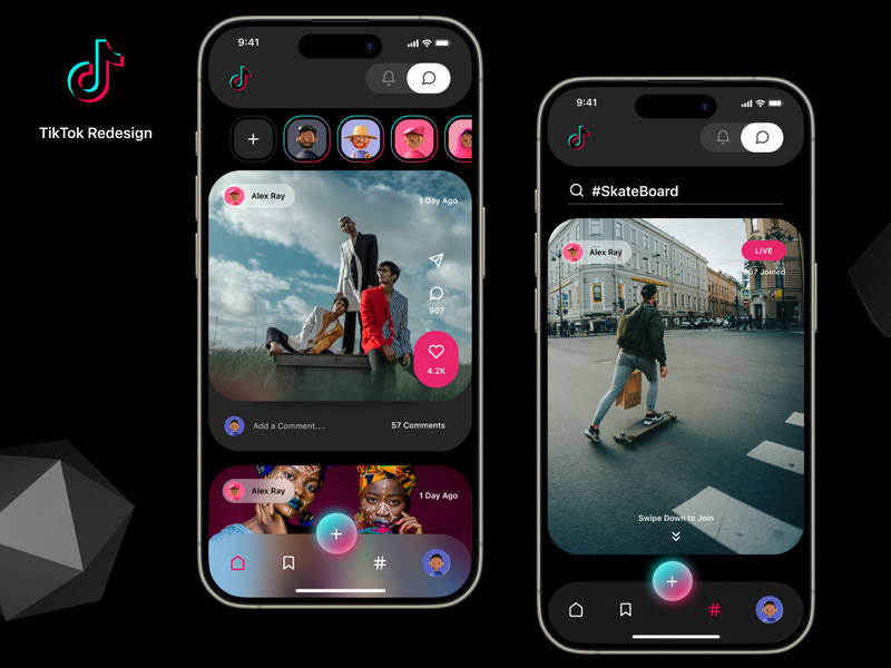 TikTok Redesign by Jenish ~ EpicPxls