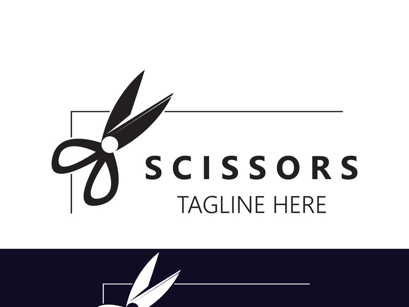 Scissors Logo Design Icon Template. Modern simple design. ~ EpicPxls