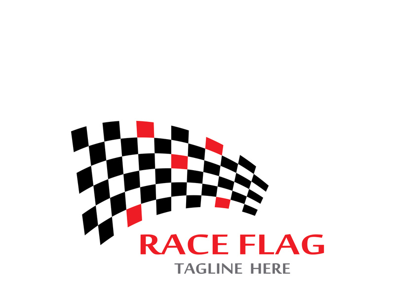 Creative and modern racing flag logo design. by Ijum13719 ~ EpicPxls