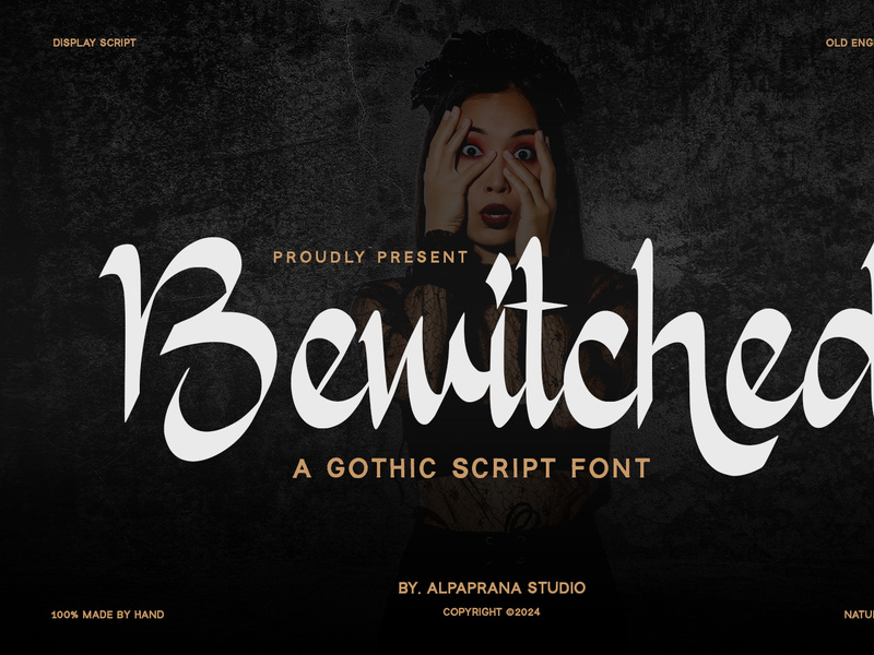 Bewitched - Gothic Script Font by Alpaprana Studio ~ EpicPxls