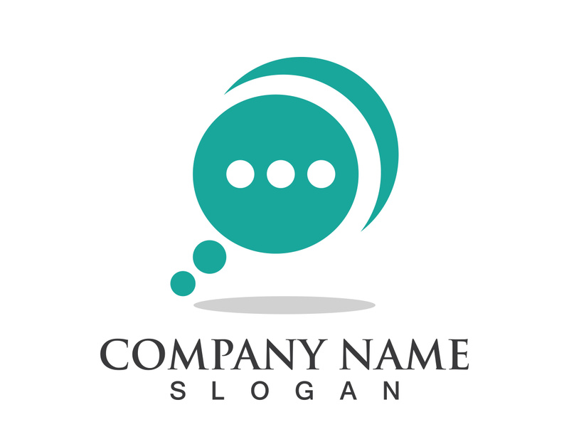 message bubble logo and symbol speech icon illustration by ~ EpicPxls