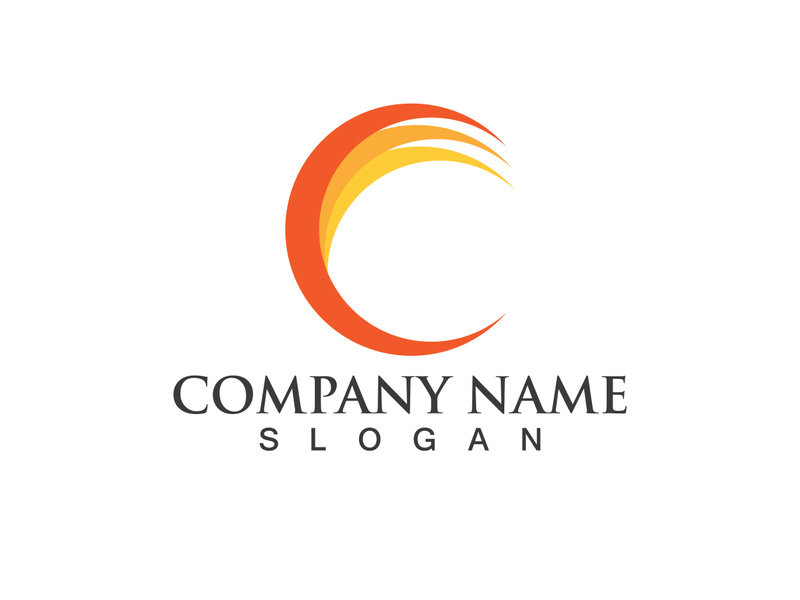 C Fox letter initial logo animal by Upgraphic ~ EpicPxls
