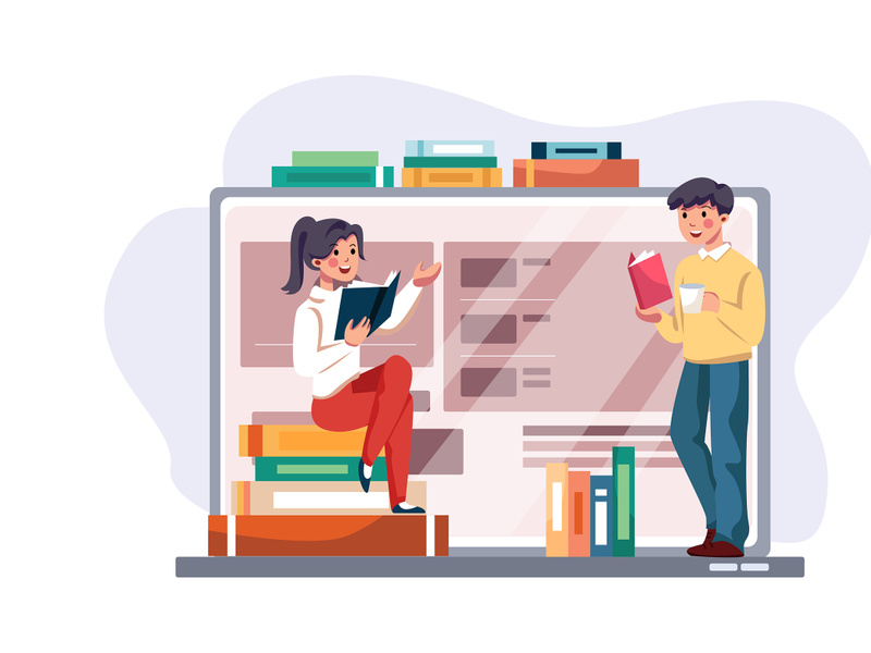 Online Course Illustration by Freeslab88 ~ EpicPxls