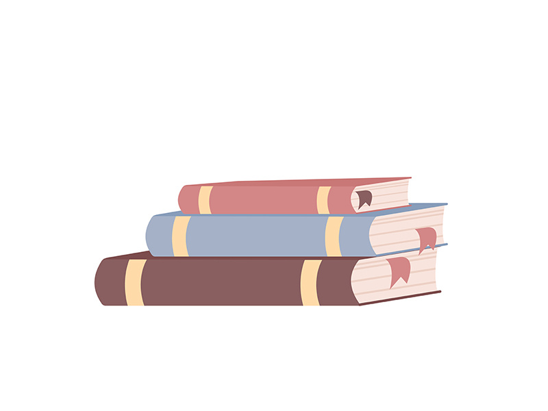 Books stack cartoon vector illustration by The Img ~ EpicPxls