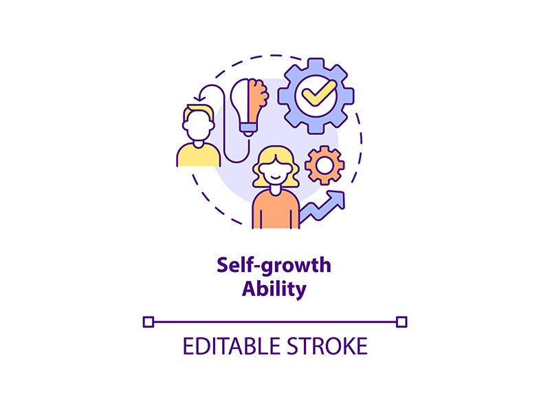Self-growth ability concept icon by bsd studio ~ EpicPxls