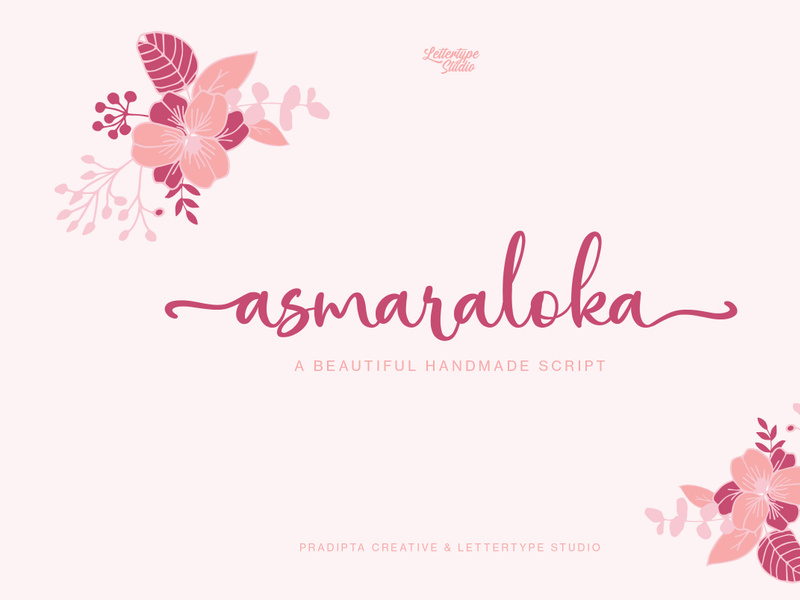Asmaraloka a Beautiful Script by Lettertypestudio ~ EpicPxls