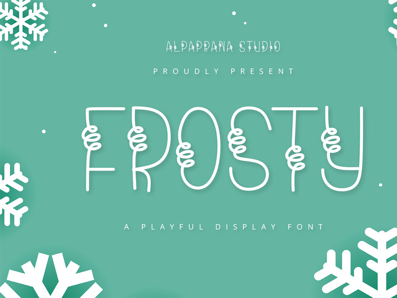 Frosty - Playful Display Font by Alpaprana Studio ~ EpicPxls