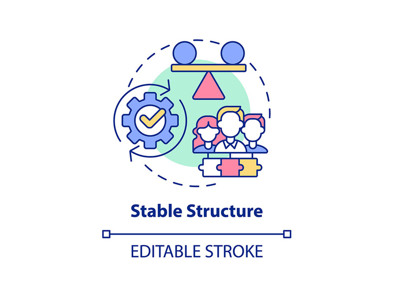 Stable structure concept icon by bsd studio ~ EpicPxls
