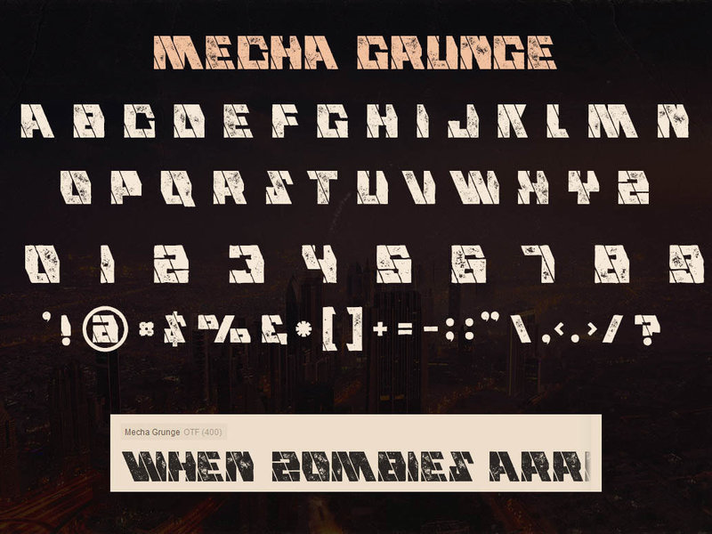 Mecha Grunge - Free Font by Pete Deeezy ~ EpicPxls