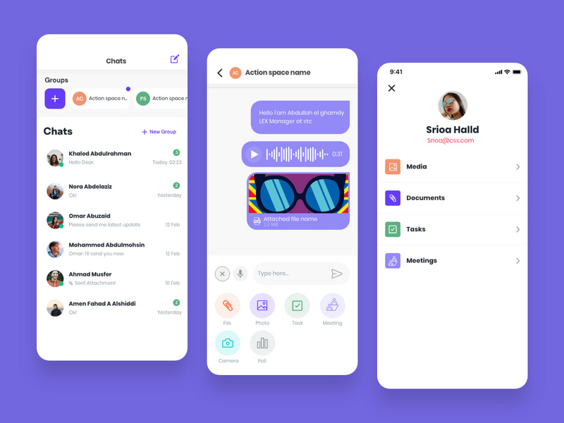 Chatting APP UI by Marwansamiir ~ EpicPxls