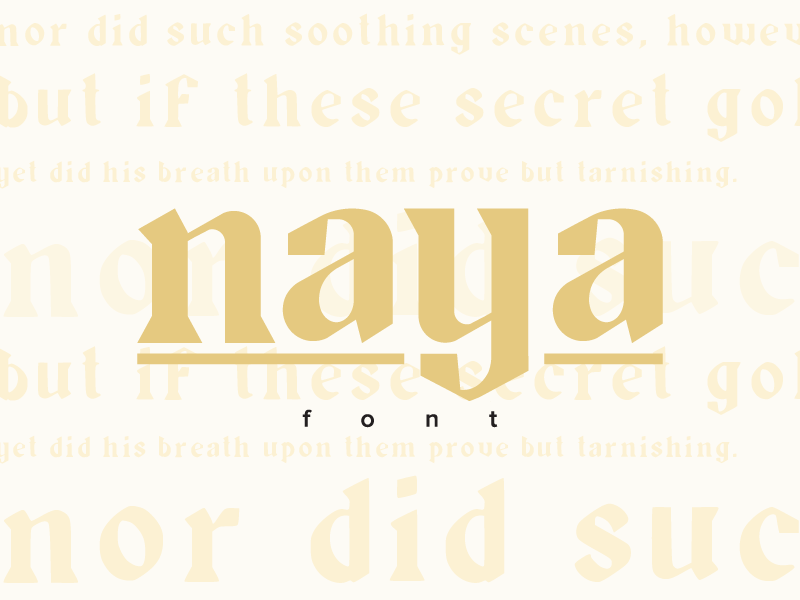 Naya Font by Tufik Zaria ~ EpicPxls