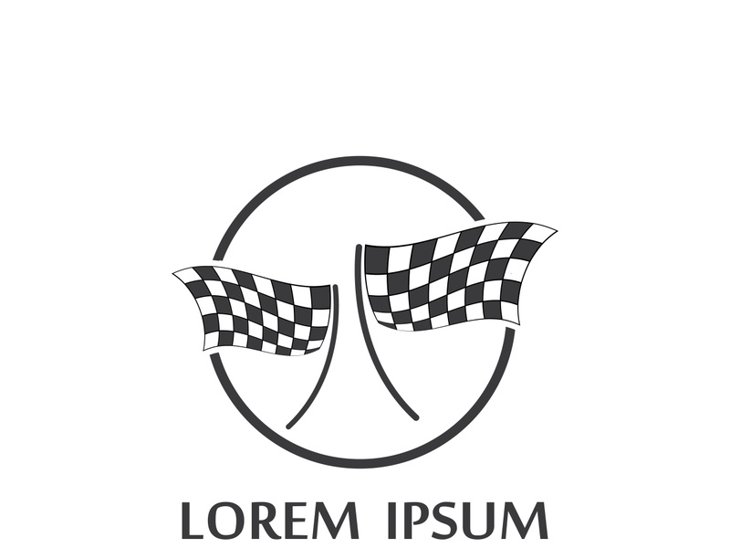 Creative and modern racing flag logo design. by Ijum13719 ~ EpicPxls