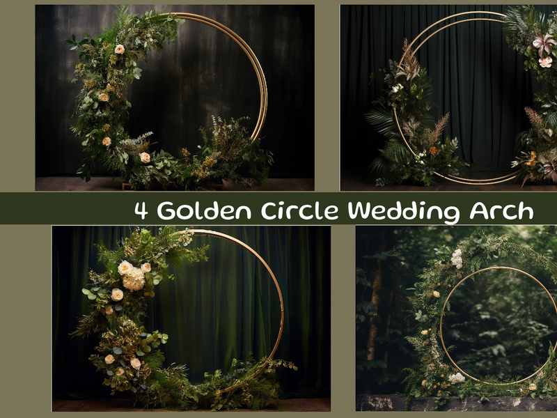 Golden Circle Wedding Arch by Samiraas8891 ~ EpicPxls