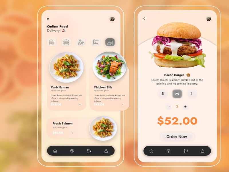 Food Delivery Mobile App Templates by Themes Fusion ~ EpicPxls