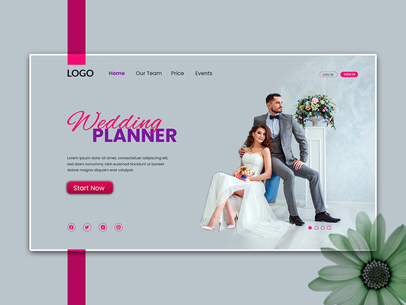 Wedding Landing Page Design by SB Trading ~ EpicPxls