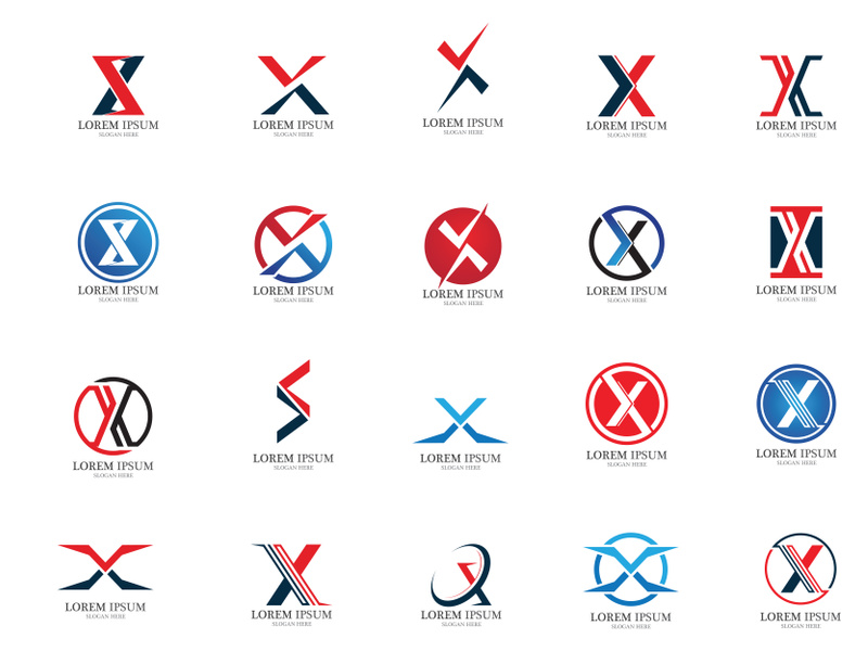 X letter initial logo business company name by Upgraphic ~ EpicPxls