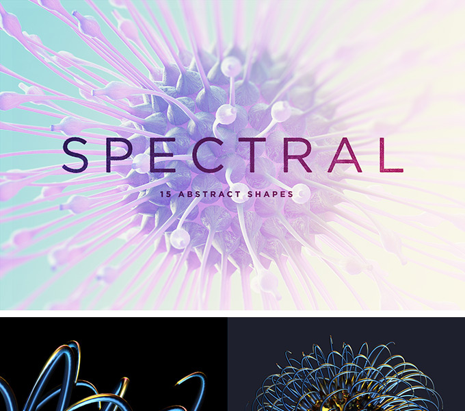 Spectral Microworld Shapes by RuleByArt ~ EpicPxls