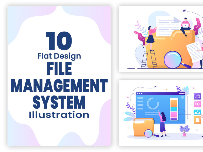 10 File Management System and Information Illustration by ~ EpicPxls