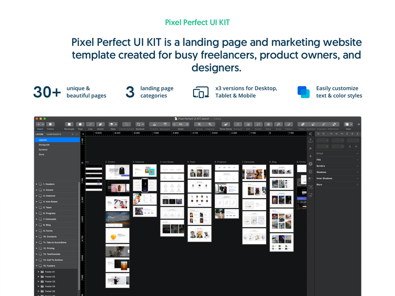 Pixel Perfect UI KIT by Figma Resources ~ EpicPxls