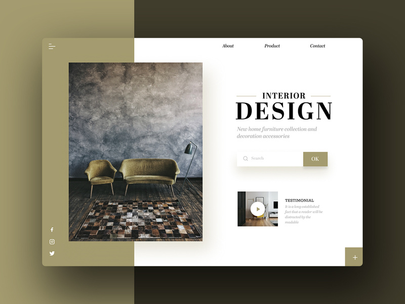 Luxury Interior Design Minimal Header by Ui Hunt ~ EpicPxls