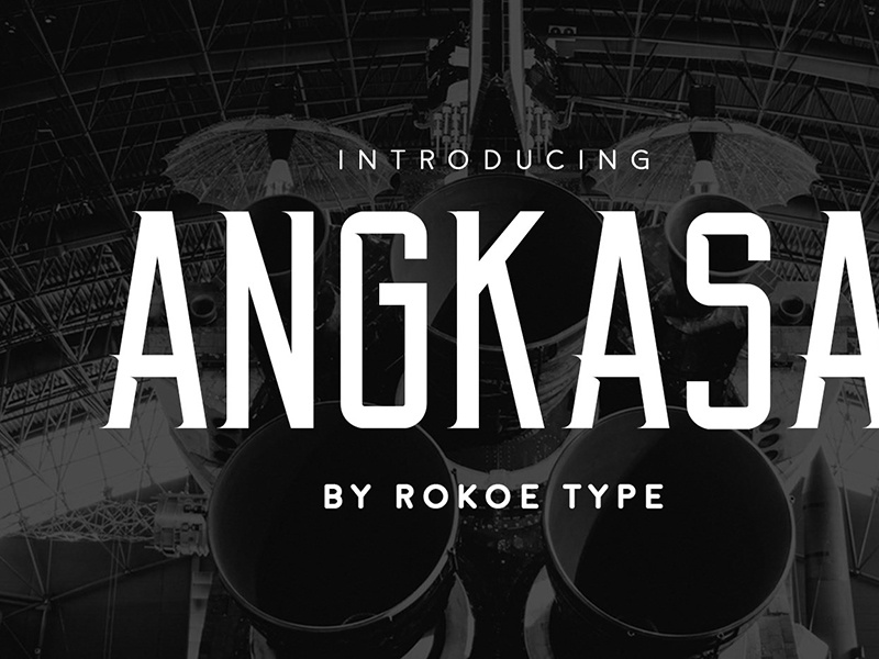 Angkasa Free Display Font by Rokoe ~ EpicPxls