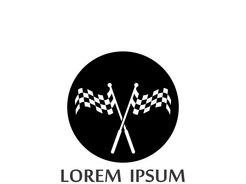 Creative and modern racing flag logo design. by Ijum13719 ~ EpicPxls