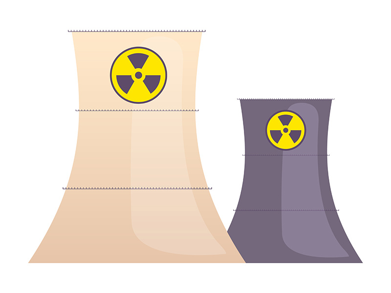 Atomic reactors cartoon vector illustration by The Img ~ EpicPxls