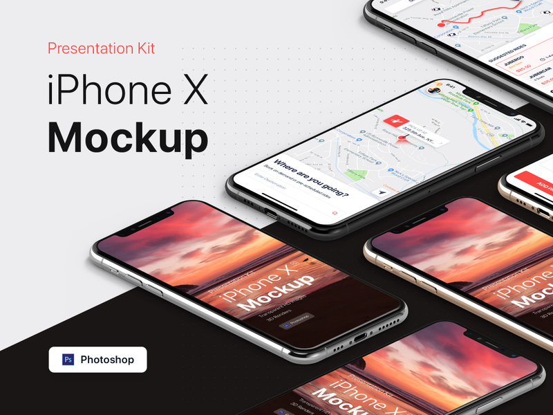 Presentation Kit - iPhone showcase Mockup by Freeslab88 ~ EpicPxls