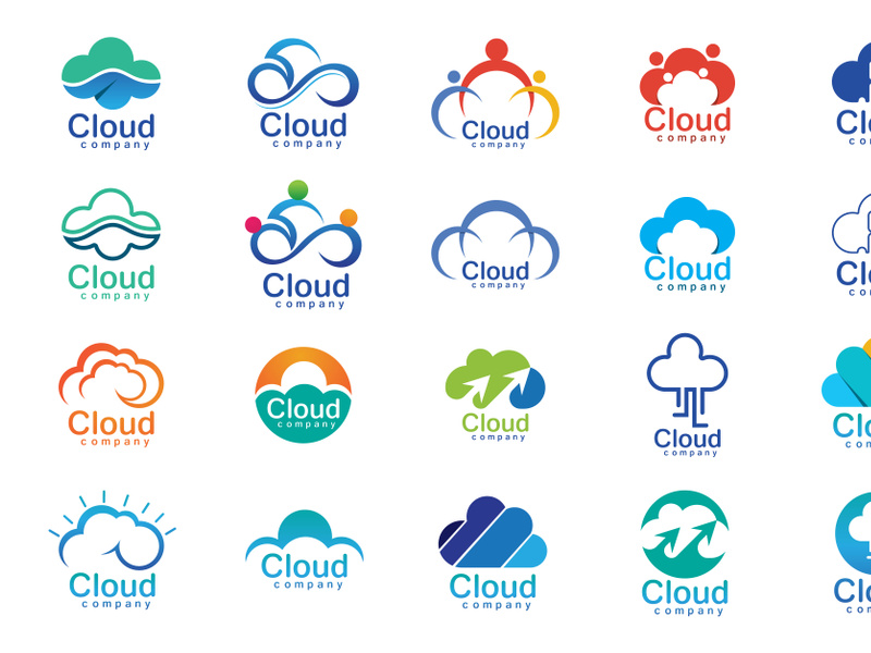 Cloud Logo And Symbol vector by Upgraphic ~ EpicPxls
