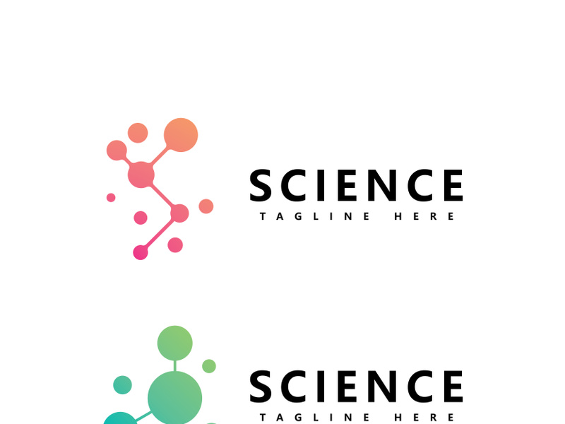 Molecule logo icon template for science brand identity. by ~ EpicPxls