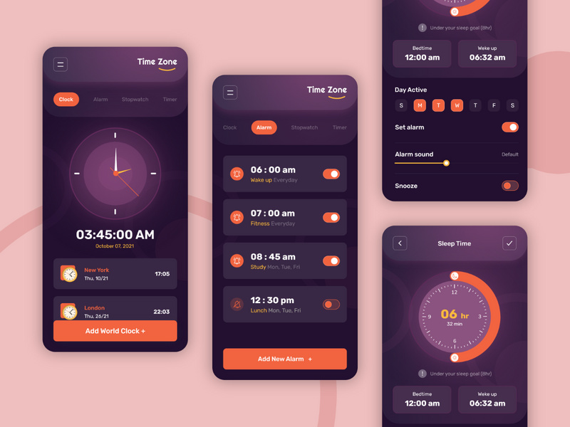 Smart Alarm App Design by CMARIX Infotech ~ EpicPxls