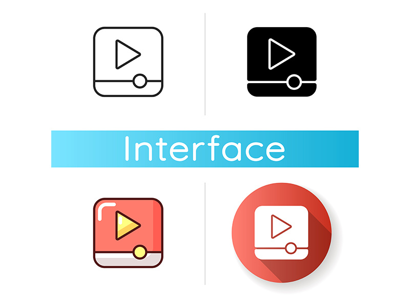 Video player app icon by bsd studio ~ EpicPxls
