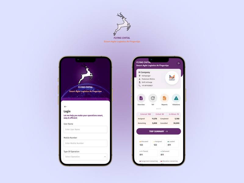 Logistics Mobile App Design by rahul.ninave ~ EpicPxls