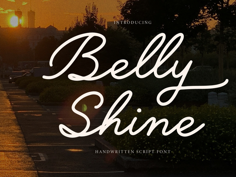 Belly Shine | Handwritten Script Font by Gracetypestudio ~ EpicPxls