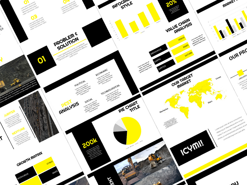 Mining Presentation Template by Jetsmax Studio ~ EpicPxls