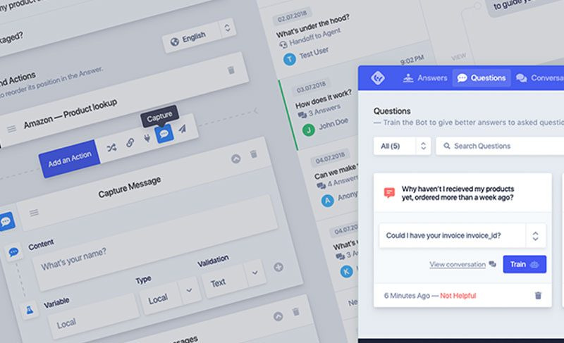 Free Chatbot UI kit for Adobe XD by Kasper Christensen ~ EpicPxls