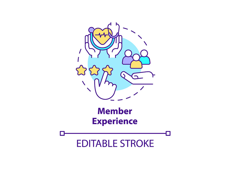 Member experience concept icon by bsd studio ~ EpicPxls