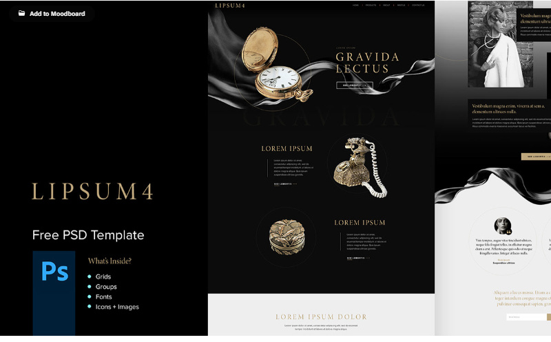 Lipsum 4 - Free Web PSD Template by Christopher Capio ~ EpicPxls