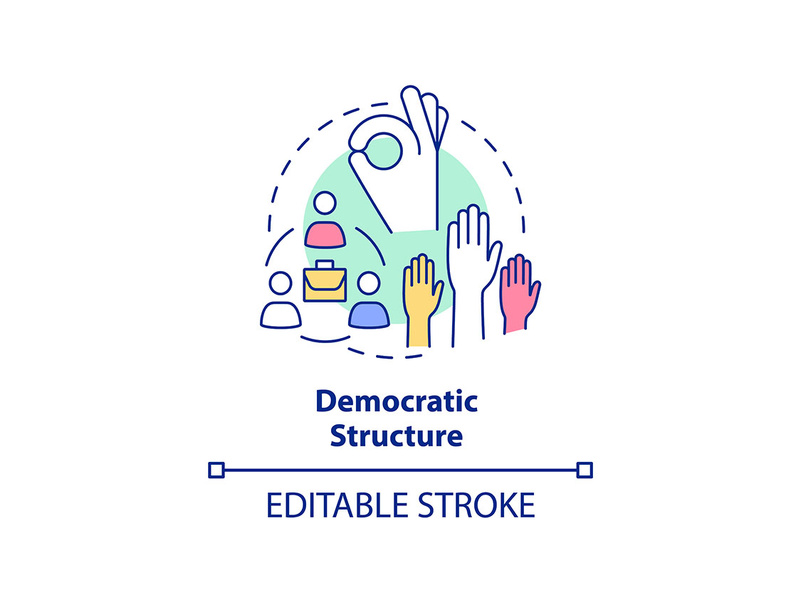 Democratic structure concept icon by bsd studio ~ EpicPxls