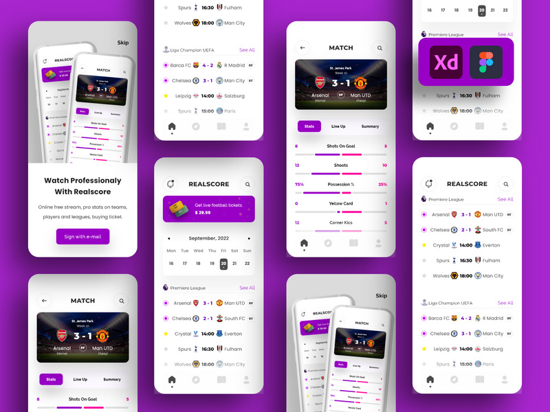 Football Score Manager App by Infinity_Labs ~ EpicPxls