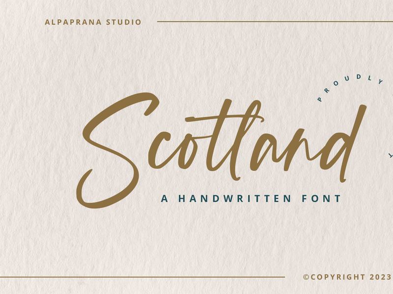 Scotland - Handwritten Font by Alpaprana Studio ~ EpicPxls