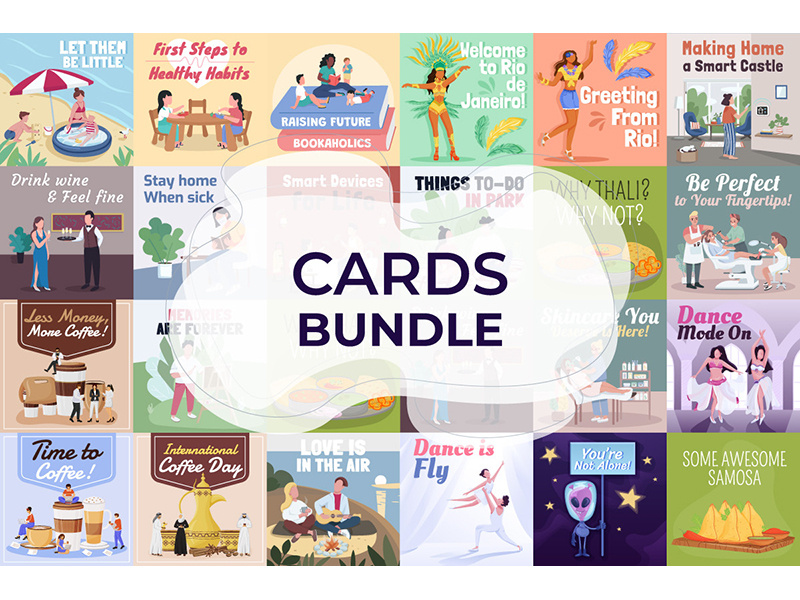 Cards template bundle by The Img ~ EpicPxls
