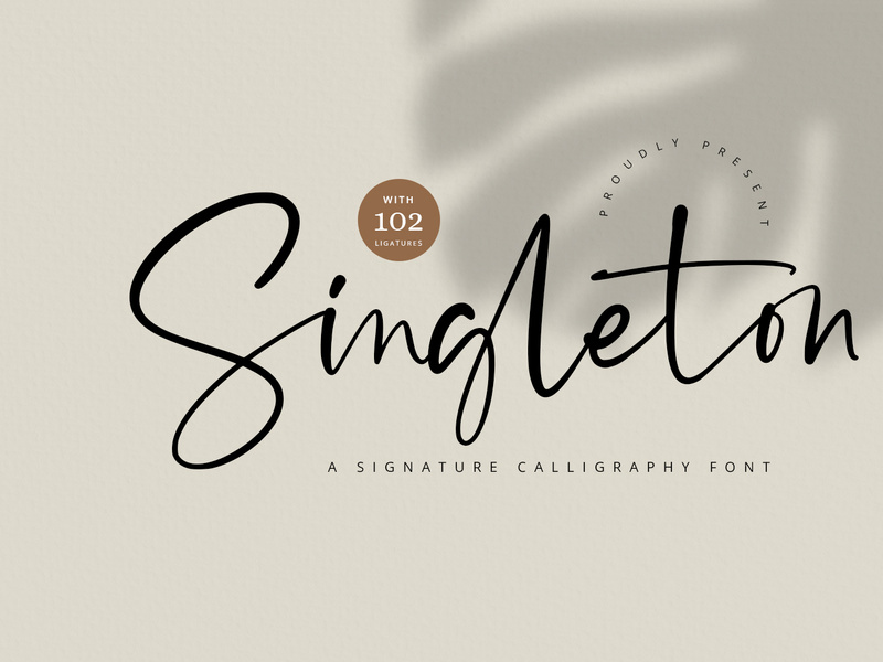 Singleton - Signature Font by Alpaprana Studio ~ EpicPxls