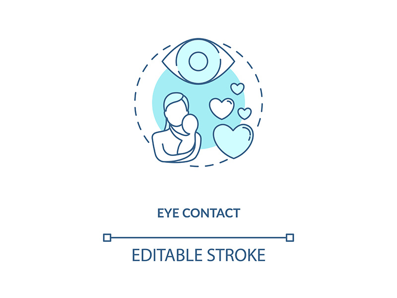 Eye contact concept icon by bsd studio ~ EpicPxls