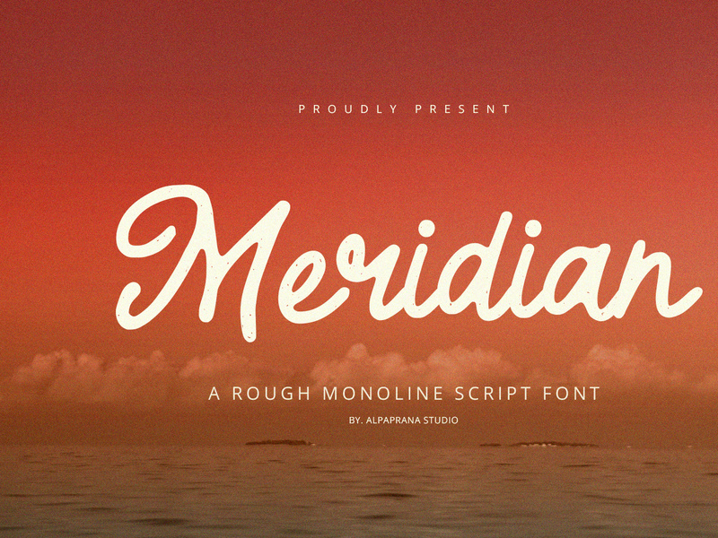 Meridian - Rough Script by Alpaprana Studio ~ EpicPxls