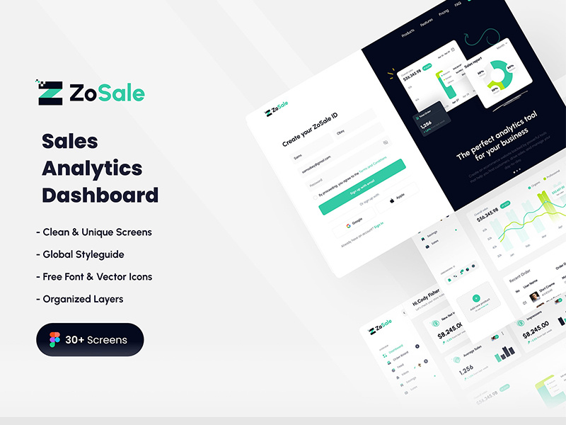 Sales Analytics Dashboard by SigmaGFX ~ EpicPxls