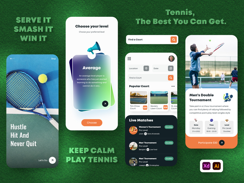 Tennis Mobile App by CMARIX Infotech ~ EpicPxls