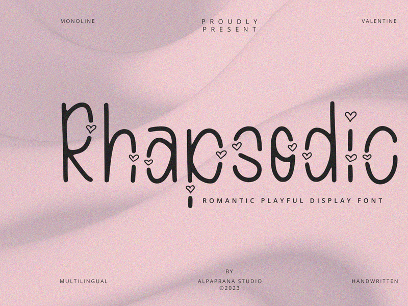 Rhapsodic - Display Font by Alpaprana Studio ~ EpicPxls