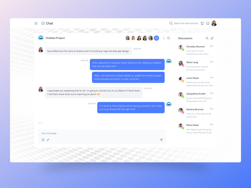 Chatbot web app by Designer Techcronus ~ EpicPxls