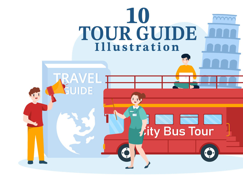 10 Travel Guide and Tour Illustration by denayuneep ~ EpicPxls